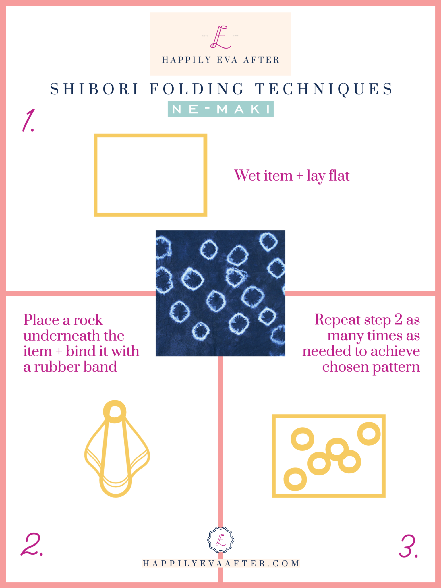 How To: Shibori Tie Dye at Home - Happily Eva After