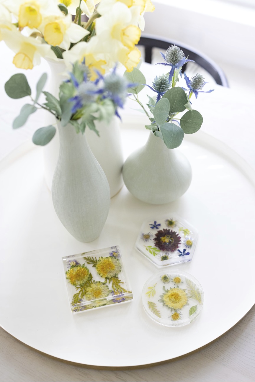 DIY Pressed Flower Coasters: Easy & Gorgeous - Happily Eva After