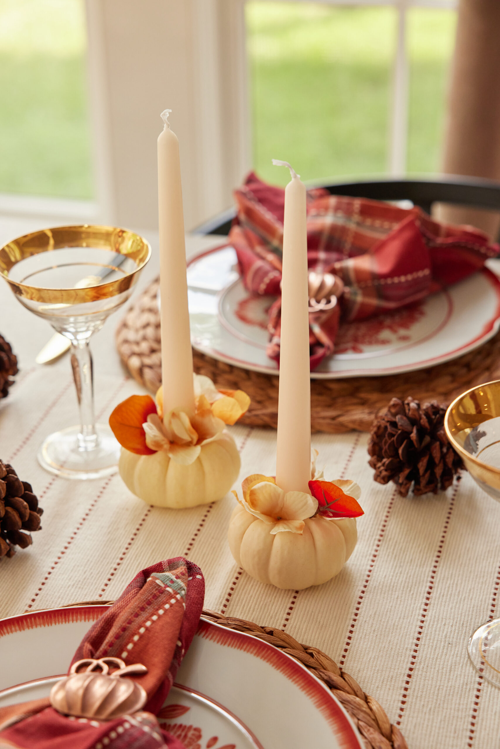 DIY Fall Pumpkin Candle Holders - Happily Eva After