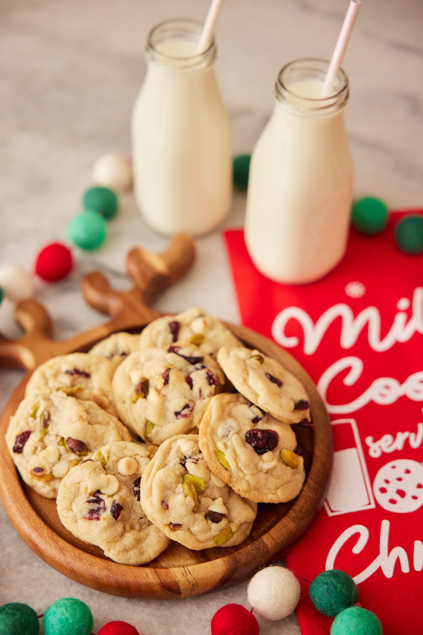 White Chocolate Cranberry Pistachio Cookies - Happily Eva After